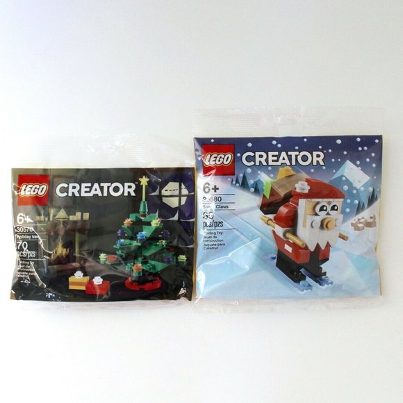Lego | Toys | Lego Creator Holiday Tree 3576 And Santa Clause 30580 Set ...